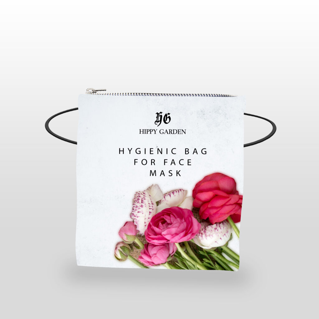 HYGIENIC BAG FOR FACE MASK – FLOWERS - HIPPY GARDEN